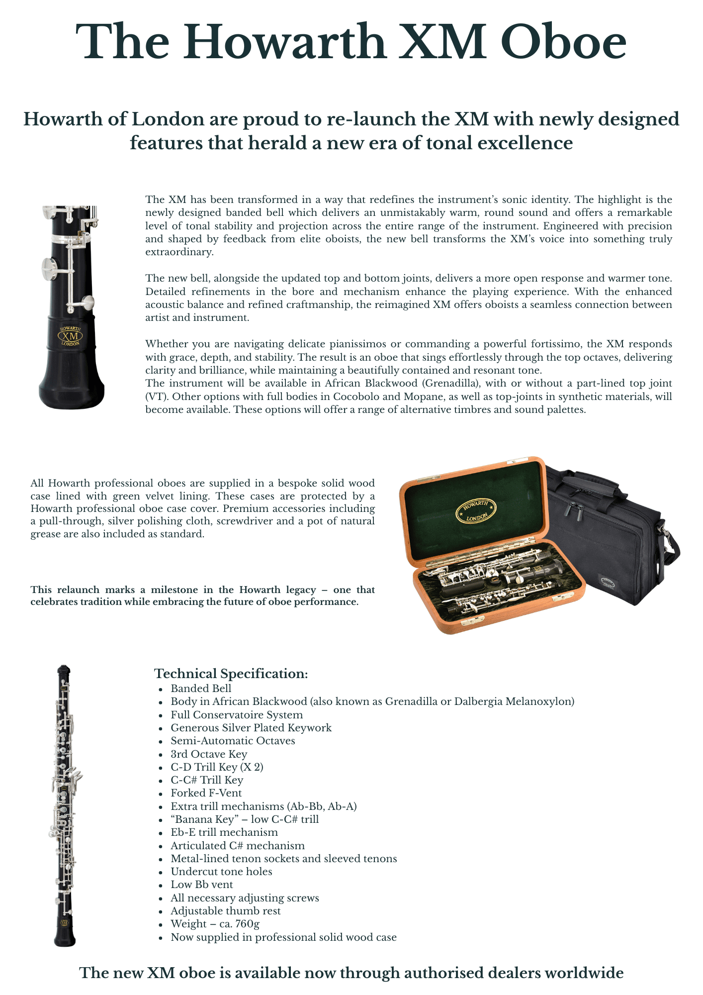 The New Howarth XM Oboe - Howarth of London